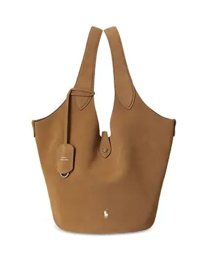 Polo Ralph Lauren Polo Play Suede Tote Bag - Cafe
