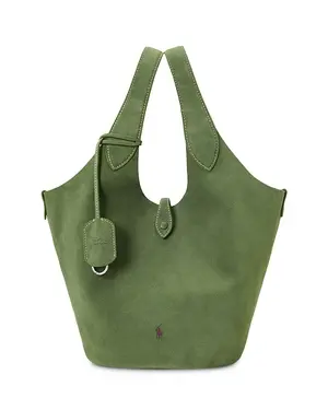 Polo Ralph Lauren Polo Play Suede Tote Bag - Dark Green