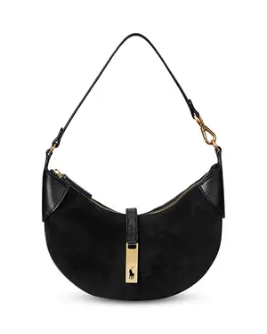 Polo Ralph Lauren Polo Id Mini Suede Shoulder Bag
