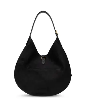 Polo Ralph Lauren Polo Id Large Suede Shoulder Bag