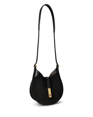 Polo Ralph Lauren Polo Id Small Suede Shoulder Bag
