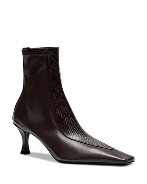 Proenza Schouler Trap Stretch Leather Ankle Boots