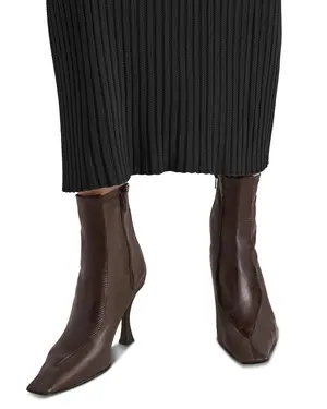 Proenza Schouler Trap Stretch Leather Ankle Boots