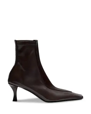 Proenza Schouler Trap Stretch Leather Ankle Boots