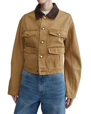 DL1961 Highluxe Cotton Blend Denim Jacket
