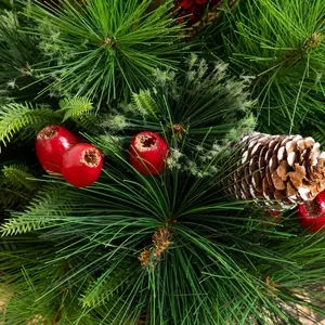 NEARLY NATURAL 3' Pre Lit Artificial Mixed Pine Topiary Tree