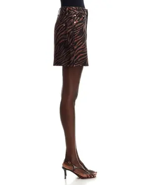 Rag & Bone Miramar Printed Mini Skirt - Zebra