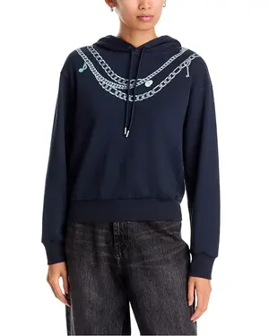Rag & Bone Miramar Terry Cotton Charms Hoodie