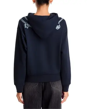 Rag & Bone Miramar Terry Cotton Charms Hoodie
