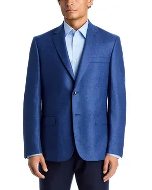 Bloomingdale'S Loro Piana Fabric Wool & Cashmere Twill Regular Fit Sport Coat Exclusive - Blue