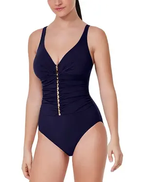 GOTTEX Tutti Frutti D Cup Ladder One Piece Swimsuit - Navy
