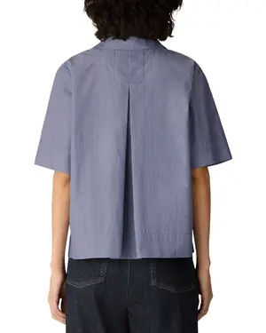 Eileen Fisher Classic Collar Short Sleeve Top