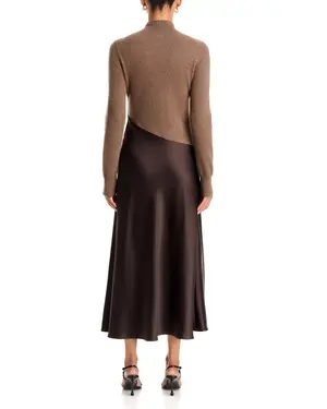 Tanya Taylor Vera Turtleneck Midi Dress