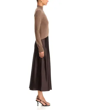 Tanya Taylor Vera Turtleneck Midi Dress
