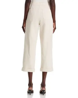 Eileen Fisher Cotton Stretch Corduroy Ankle Straight Pants