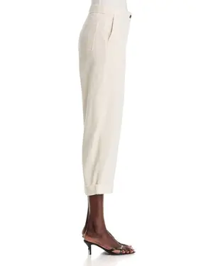 Eileen Fisher Cotton Stretch Corduroy Ankle Straight Pants