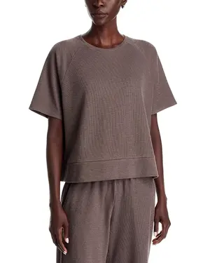 Eileen Fisher Cotton Crewneck Short Sleeve Tee - Rye