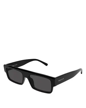 Alexander McQueen Square Sunglasses, 55mm - Black