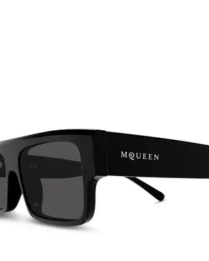 Alexander McQueen Square Sunglasses, 55mm - Black