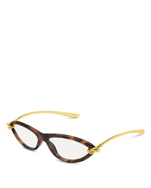 Bottega Veneta Knot Cat Eye Sunglasses, 56mm - Avana