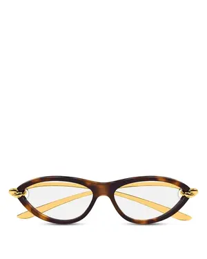 Bottega Veneta Knot Cat Eye Sunglasses, 56mm - Avana