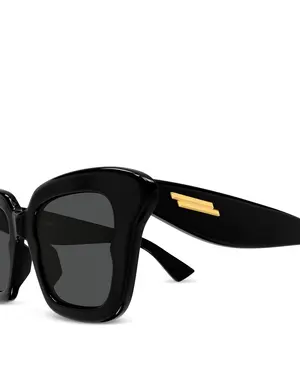 Bottega Veneta Sophia Ribbon Butterfly Sunglasses, 48mm - Black