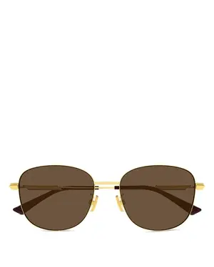 Bottega Veneta Square Sunglasses, 56mm