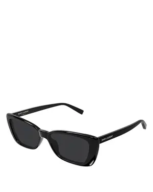 Saint Laurent Rectangular Sunglasses, 54mm - Black
