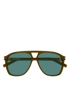 Saint Laurent Dune Pilot Sunglasses, 58mm