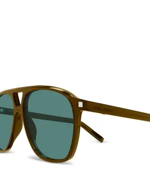 Saint Laurent Dune Pilot Sunglasses, 58mm