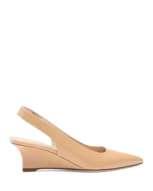 STUART WEITZMAN Vinnie Patent Leather Slingback Pumps