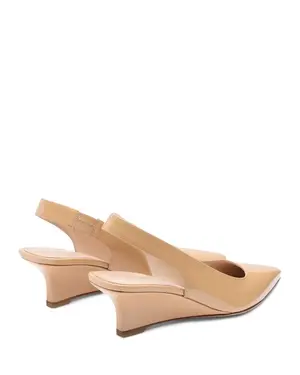 STUART WEITZMAN Vinnie Patent Leather Slingback Pumps
