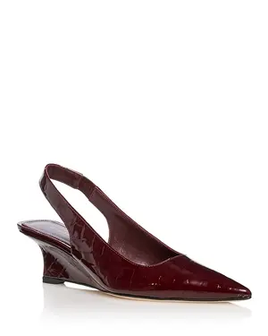 STUART WEITZMAN Vinnie 50 Wedge Pumps - Boysenberry