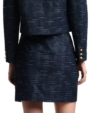 Emporio Armani Check Jacquard Mini Skirt
