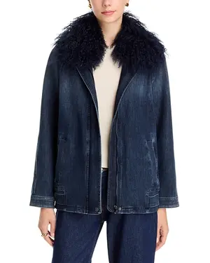 Kobi Halperin Members Faux Fur Trim Jacket