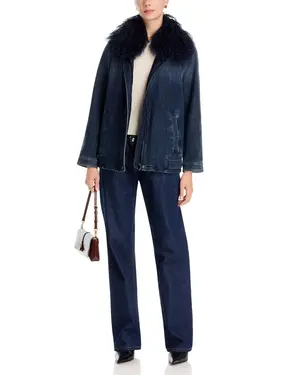 Kobi Halperin Members Faux Fur Trim Jacket