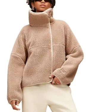 UGG Raynie Relaxed Sherpa Fleece Jacket - Moonlight