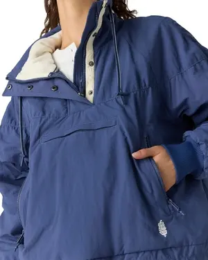 Free People Field Tripper Mock Neck Pullover Jacket