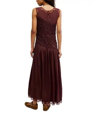Free People Anora Lace Trim Maxi Dress