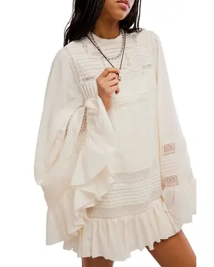 Free People Better Horizons Cotton Mini Dress