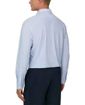 Boggi Milano Micro Patterned Stretch Nylon Slim Fit B Tech Shirt