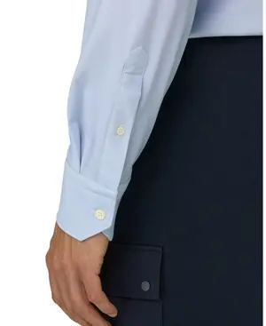 Boggi Milano Micro Patterned Stretch Nylon Slim Fit B Tech Shirt