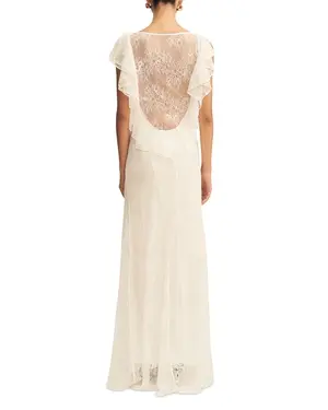 Shona Joy Labyrinth Lace Panel Maxi Dress