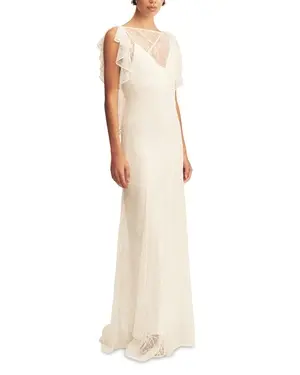 Shona Joy Labyrinth Lace Panel Maxi Dress