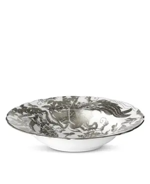 ROYAL CROWN DERBY Aves Platinum Soup Bowl