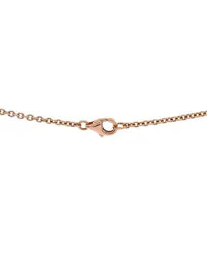 CARTIER Love Interlocking Necklace 18k Rose Gold