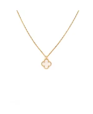 VAN CLEEF & ARPELS Sweet Alhambra Pendant Necklace 18k And Mother Of Pearl - Gold
