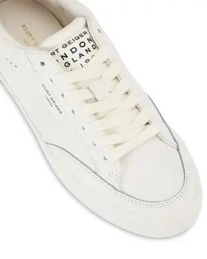 Kurt Geiger London Leather Sneakers - White/black