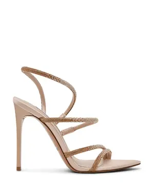 Steve Madden Sylo-r Rhinestone Satin Sandals