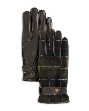 Barbour Aubrey Waterproof Tartan Tech Gloves - Classic